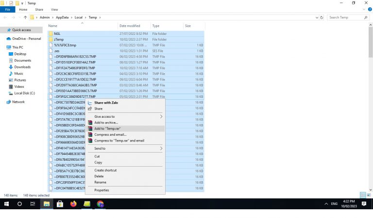 Hướng dẫn cách xóa file rác trên máy tính win 10 hiệu quả