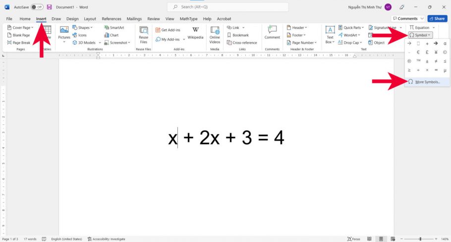 Hướng dẫn cách viết số mũ trong Word 2007, 2010, 2016, 2019