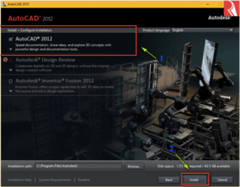 Hướng dẫn cài đặt và crack Autocad 2012 32/64bit
